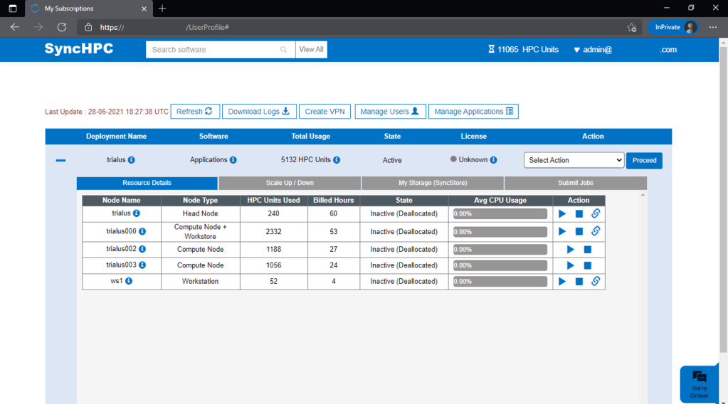SyncHPC: Cloud HPC Platform